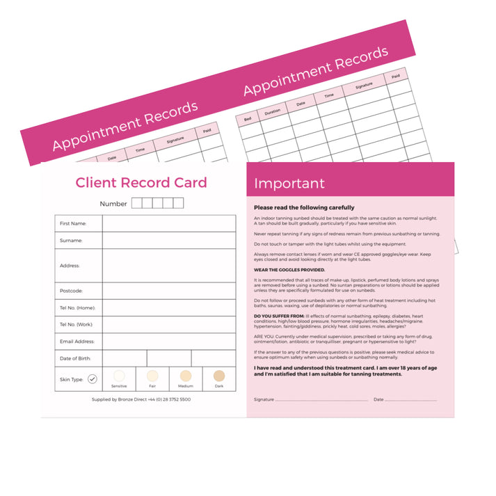 Client Record Cards – Bronze Direct